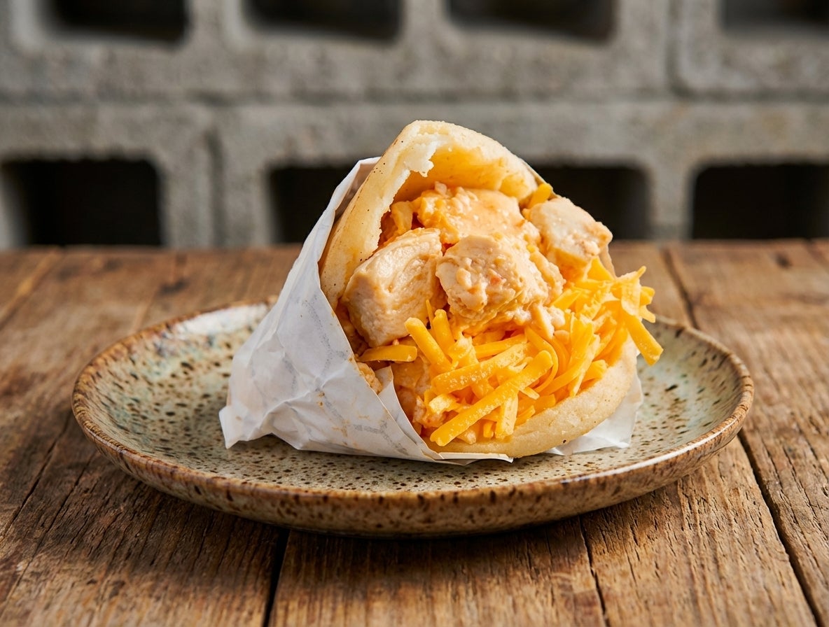 chicken arepas